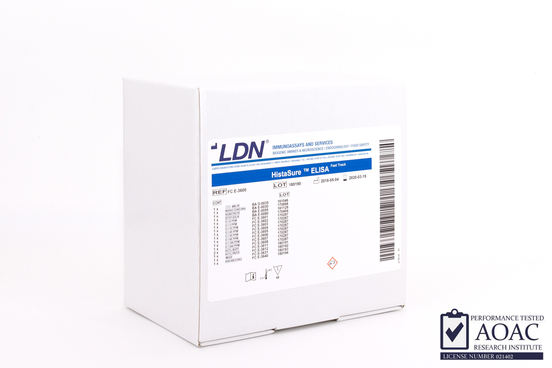 Food Safety Test Kit LDN